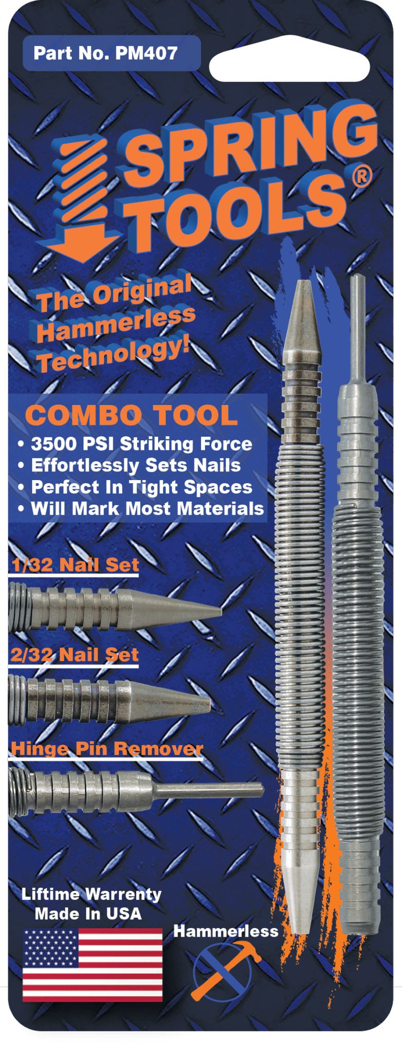 Spring Tools Hammerless Nail Sets