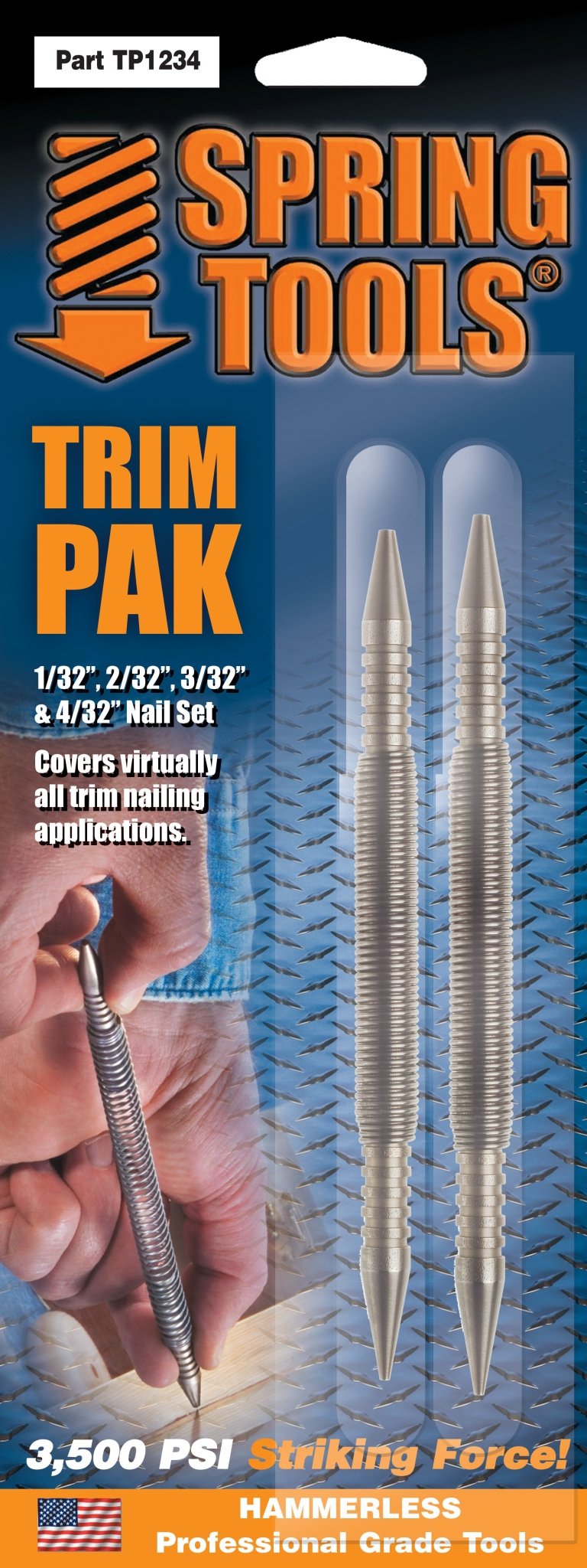 Spring Tools Hammerless Nail Sets